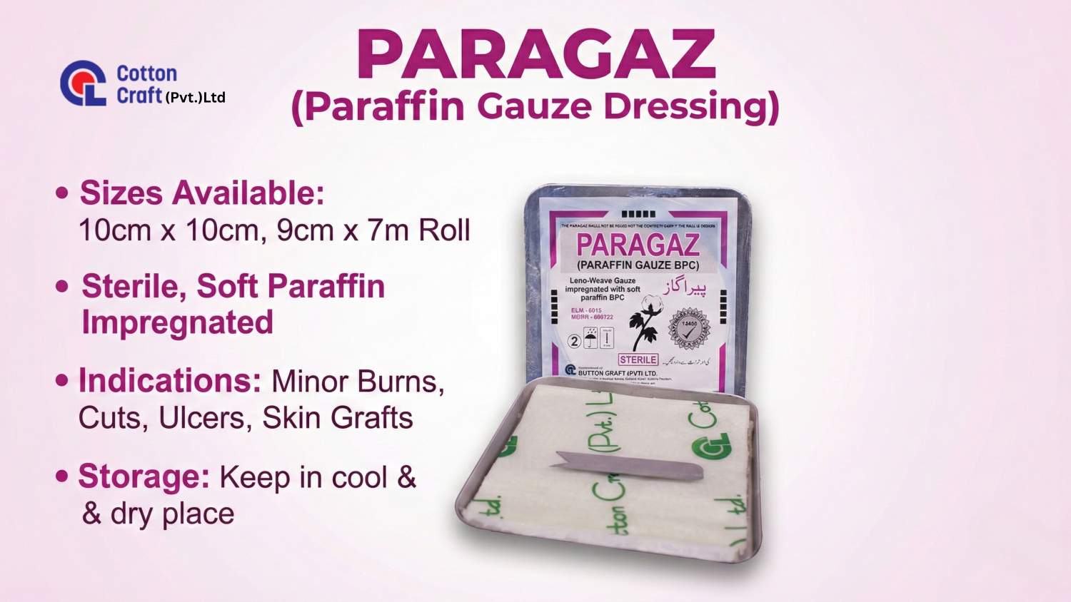Paragaz Paraffin Gauze Dressing: Where Simplicity Meets Clinical ...