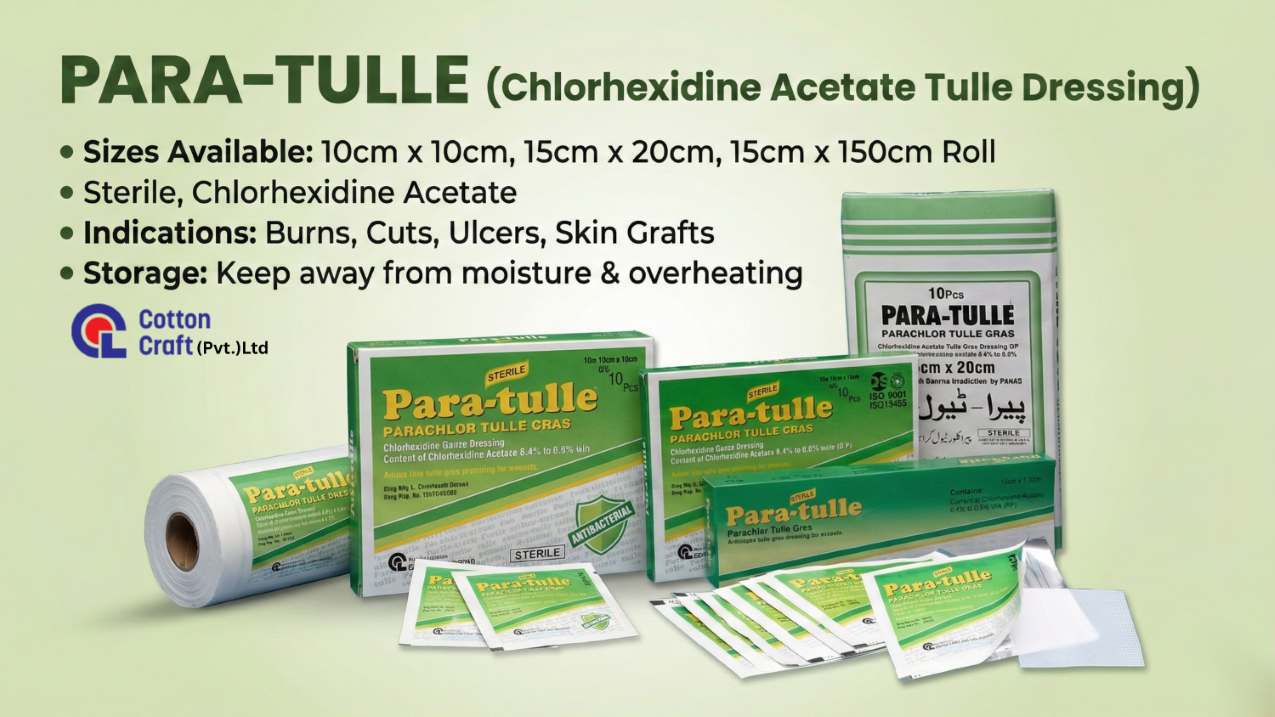 Para-Tulle: Where Chlorhexidine Science Meets Non-Adherent Wound Care